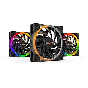 be quiet! Light Wings 120mm PWM High Speed Low Noise Premium ARGB Cooling Fan | 4-Pin | Ideal for Radiators and Heat Syncs | 3-Pack | Black | BL077