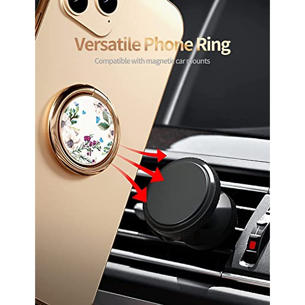 Dcwunk for Samsung Galaxy S23 Ultra Case and Cell Phone Ring Stand Finger Holder