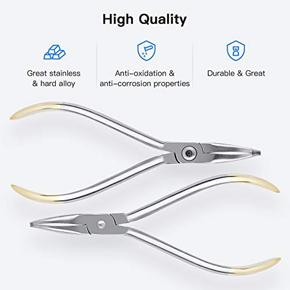 Dental Curved How Pliers, Orthodontic Position Angled Appliance Plier Wire Bending Instrument for Dentist, Multi-Purpose Lip Arches Bending Pliers Holding Arch Wires Plier