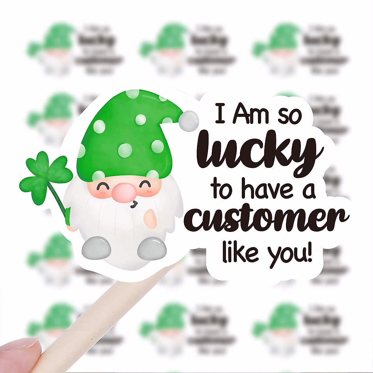 200 PCS Thank You for Cute Patrick's Day Stickers,Cute Small Business Envelopes Stickers for Business Packages/Handmade Goods/Bags,Patrick's Day Theme Small Shop Business Stickers for Envelopes Seals