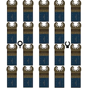 XXGO 20 Pcs Bi Metal Oscillating Tool Blades Compatible with Bosch, Chicago, Craftsman, Dremel, Fein, Harbor Freight, Makita, Milwaukee, Porter Cable, Ridgid, Ryobi, Rockwell XG2020