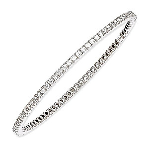 IceCarats 925 Sterling Silver Cubic Zirconia CZ Bangle Bracelet