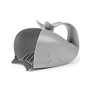 Skip Hop Baby Bath Rinse Cup, Moby Tear-free Waterfall Rinser, Grey