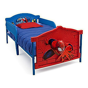 Marvel Spider-Man Plastic 3D-Footboard Twin Bed by Delta Children