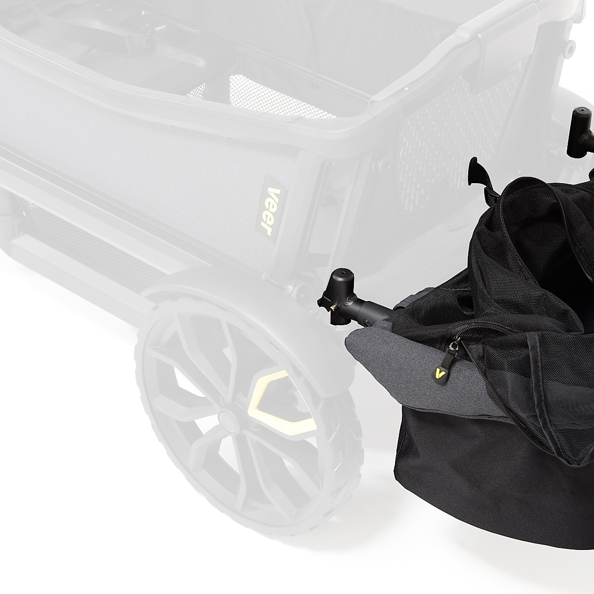 Veer Cruiser with Foldable Storage Basket Bundle | Next Generation Premium Stroller Wagon Crossover | The Feel and Safety of a Premium Stroller Combined with The Fun of a Lightweight, Rugged Wagon