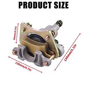 CNCMOTOK Rear Atv Brake Caliper Compatible with Polaris Sportsman 400 450 500 600 700 800 With Pads Replace 1911075