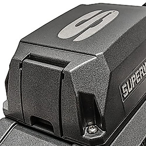 Superwinch 1712201 SX12SR 12V DC Winch 12,000 lb/5,443 kg Single Line Pull with Hawse Fairlead, 3/8in x 85ft Synthetic Rope, Corded Handheld and Wireless Remote