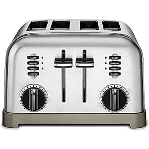 Cuisinart CPT-180P1 Metal Classic 4-Slice Toaster, Brushed Stainless