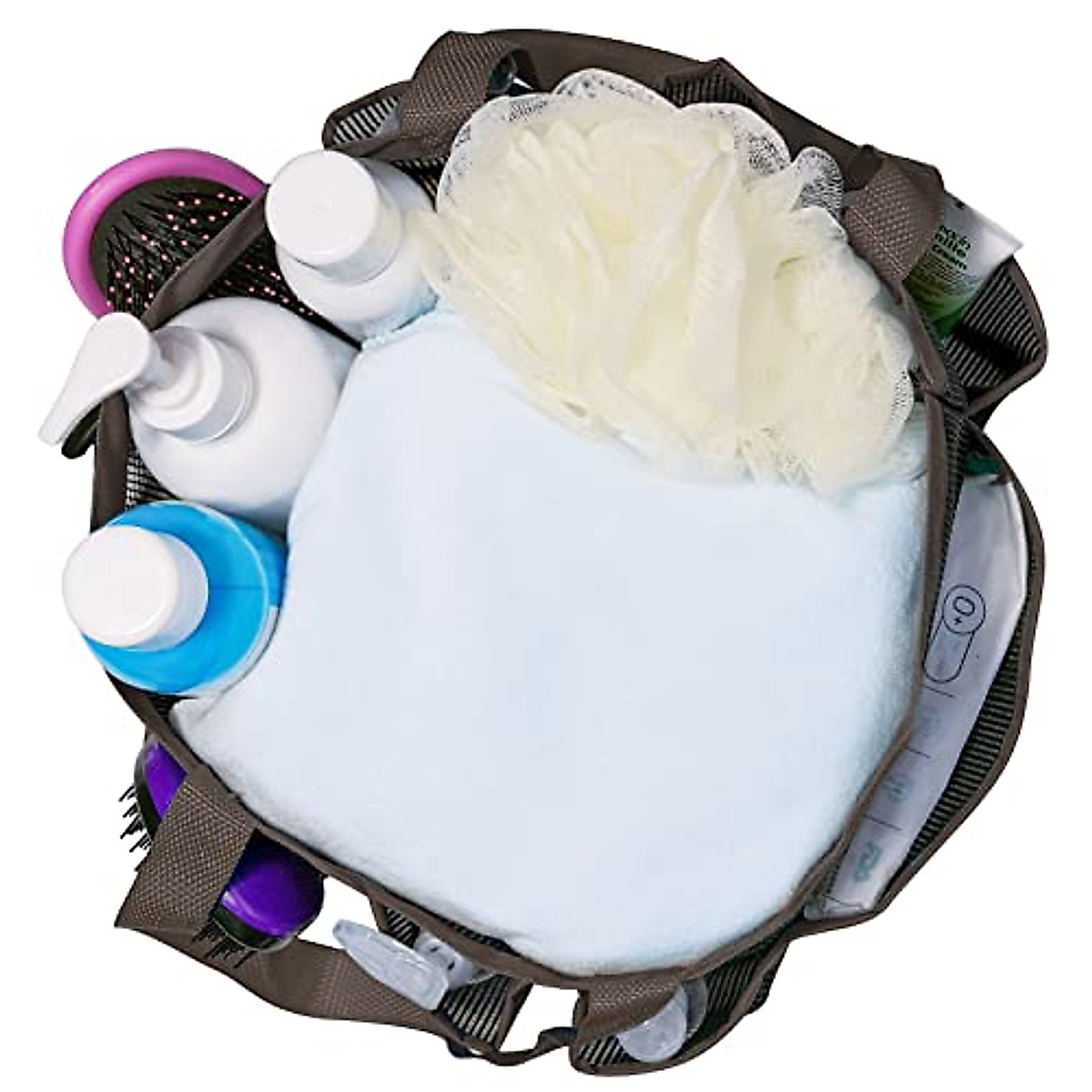 Attmu Mesh Shower Caddy Portable for College Dorm Room Essentials with 8 Pockets, Hanging Shower Caddy Basket Tote Bag Toiletry Accessories for Bathroom