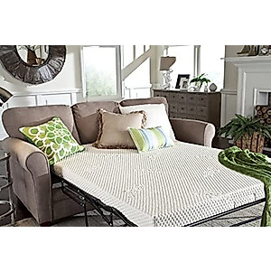 PlushBeds Sofa Mattress Organic Cotton| Handcrafted in The USA| Natural Latex| CertiPUR-US® Certified Plush Foam Layer| GOTS Organic Cotton Cover| Luxurious Comfort and Support| Queen Wide