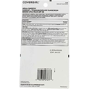 CoverGirl Smoothers AquaSmooth Compact Foundation, Creamy Natural [720] 0.40 oz (Pack of 3)