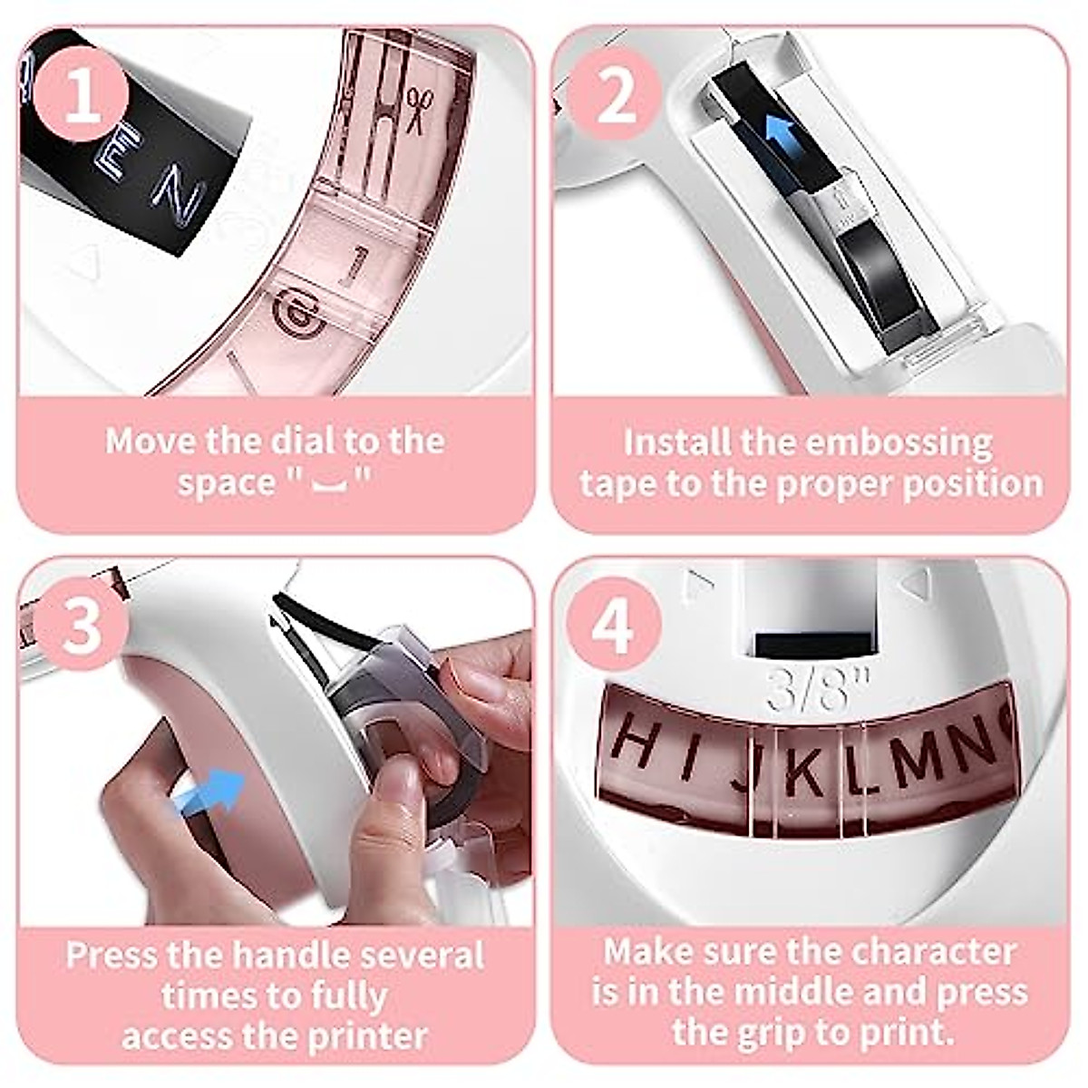 Aken Embossing Label Maker, Omega S Embossed Label Maker, Vintage Label Maker Embosser Retro Labeler Old School Label Printer for Home Office School DIY