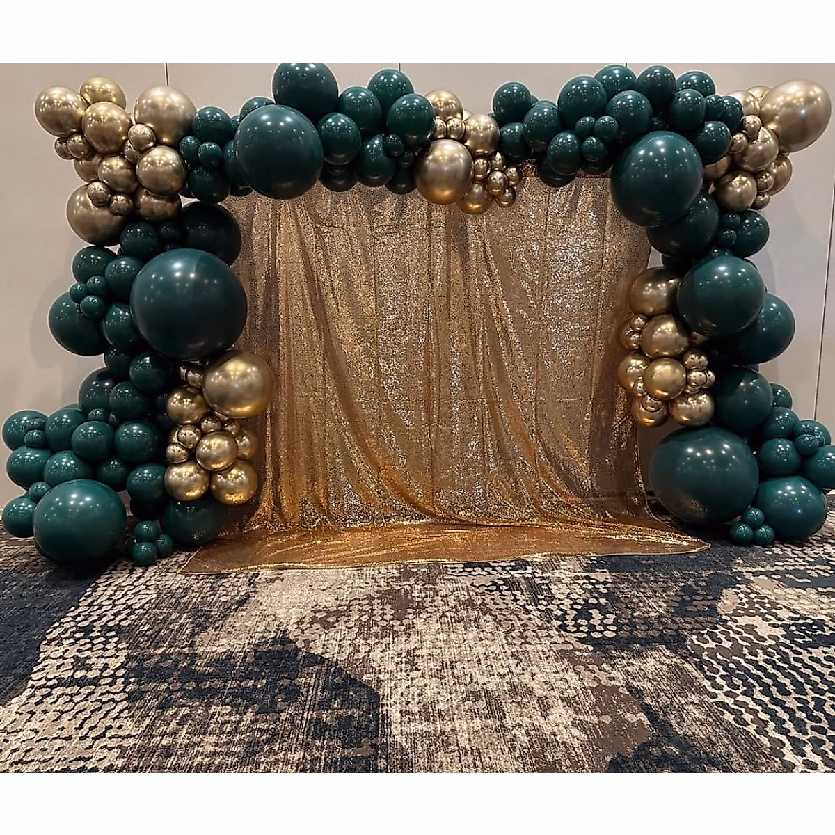 Green and Gold Balloon 75PCS,Green Gold Balloons Party Decorations of 12in and 5in Green Gold Latex Balloons for Birthday Decorations,St.Patrick's Day,Baby Shower,Graduation,Jungle Party Decora