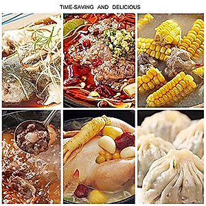 Moroccan Tagine Pot, Stainless Steel Soup Pot Lid, with Heat Insulation and Anti-Scalding Handle, for Gas Induction Cooker