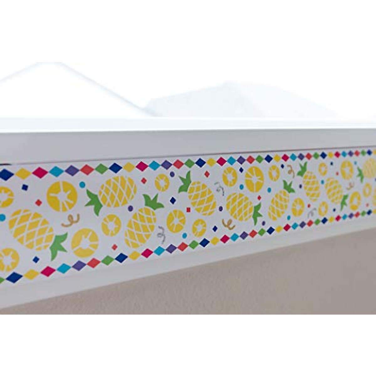 Youngever 52.5 ft Bulletin Board Borders for Classroom Decoration, Pineapple Summer Theme Straight Border Trim