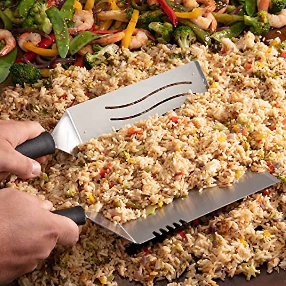 Cuisinart CGS-1312 12-Piece Tool Set, Outdoor Griddle Accessories-Spatula, Tongs, Scraper, Melting Dome, Squirt Bottle, Silicone Egg Ring