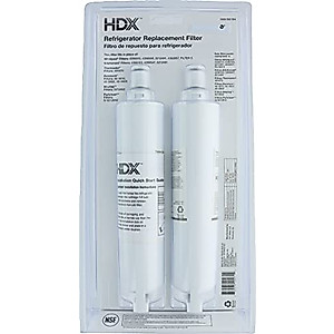 HDX FMW-2 Replacement Water Filter / Purifier for Whirlpool Refrigerators (2 Pack)