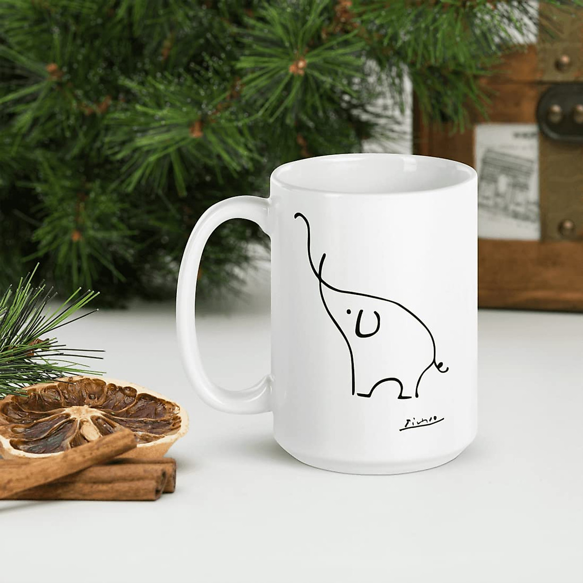 Elephant Sketch Artwork Mug ~ (11oz or 15oz)