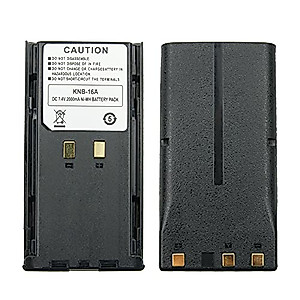 Vineyuan 7.4V 2000mAh KNB-16A Ni-MH Replacement Battery for Kenwood TK-480 TK-380 TK-280 TK-290 TK-190 TK-5400 Two Way Radios
