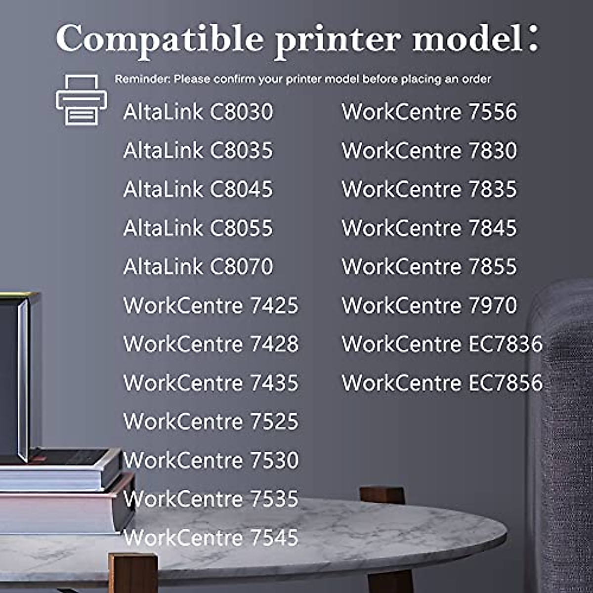 Cartridge 008R13061 Waste Toner Box Replacement for AltaLink C8030 C8035 C8045 C8055 C8070 WorkCentre 7425 7428 7435 7525 7530 7535 7545 Printer Waste Toner Box (2-Pack)