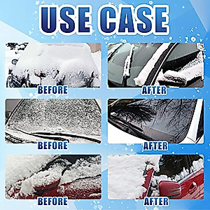 Defrosting De-Icer Spray for Car Windshield Windows Wipers and Mirrors, Agent Ice Melting, Quickly and Easily Melts, Multifunctional Automotive Glass Snow Remover (Without rag)