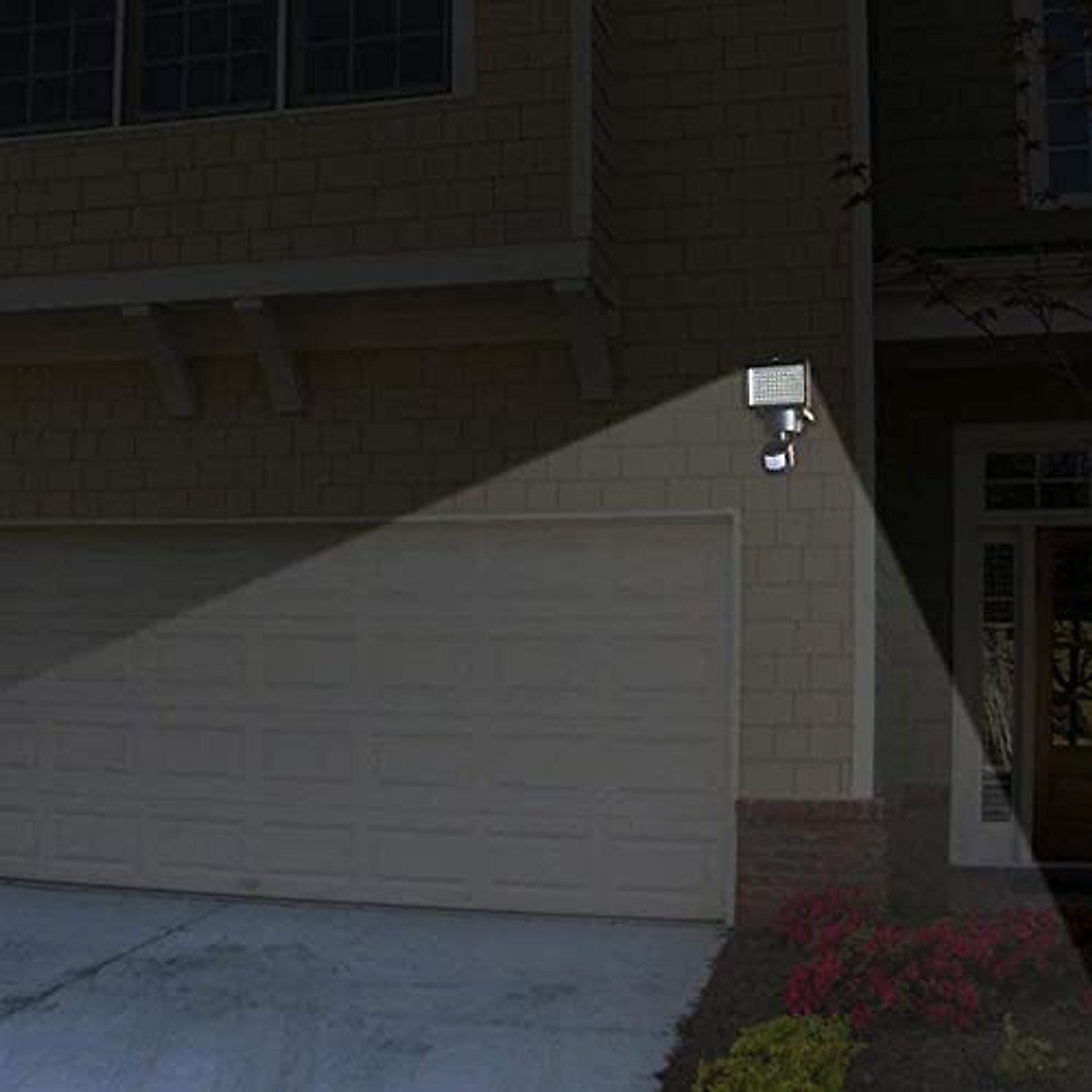 LIXAMP Solar Wall Lamp Super Bright 60 LED Outdoor Solar Power Light with PIR Motion Sensor Security Waterproof Solar Lamp Garden Street Wall Mounted Fixture Illumination