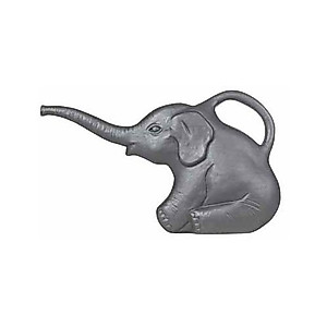 Union 63182 Elephant Watering Can, 2 Quarts, 0.5 Gallons, Gray, Novelty Indoor Watering Can