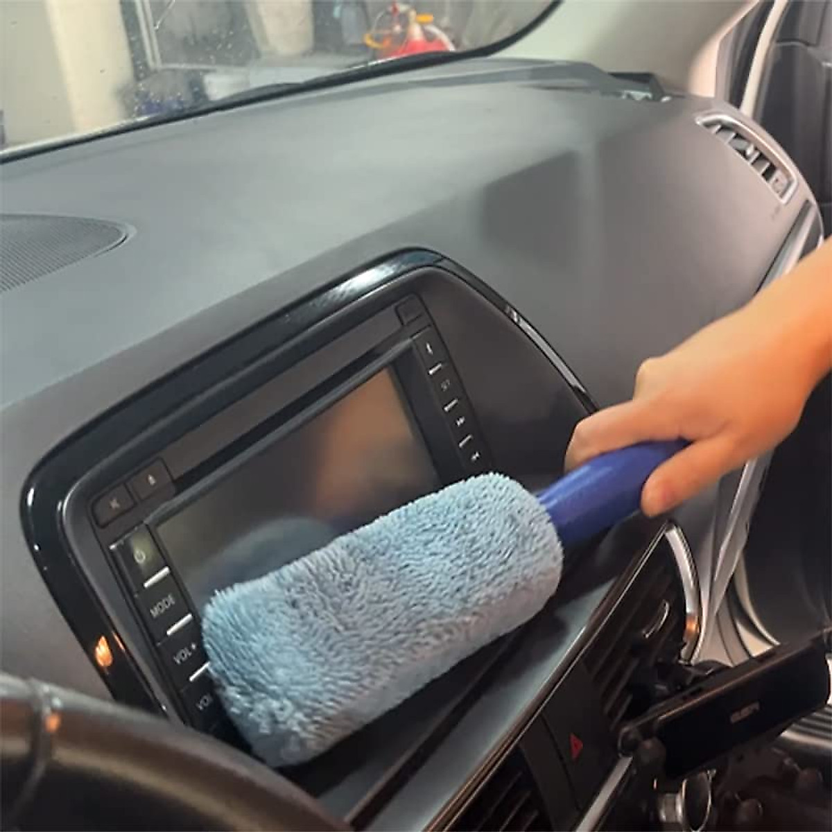 JIANFA Wheel Brush, Microfiber Metal Free Wheel & Rim Brush Cleaner Brush for Wheel and Rim Detailing, No Scratching