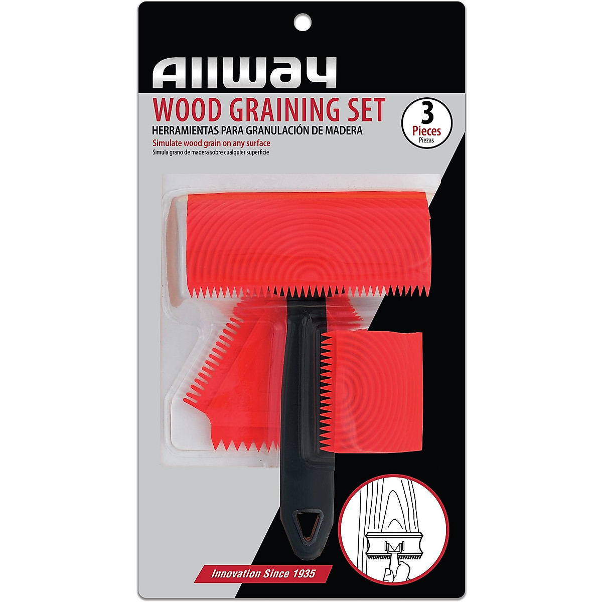 ALLWAY GT3 3-Piece Wood Graining Set