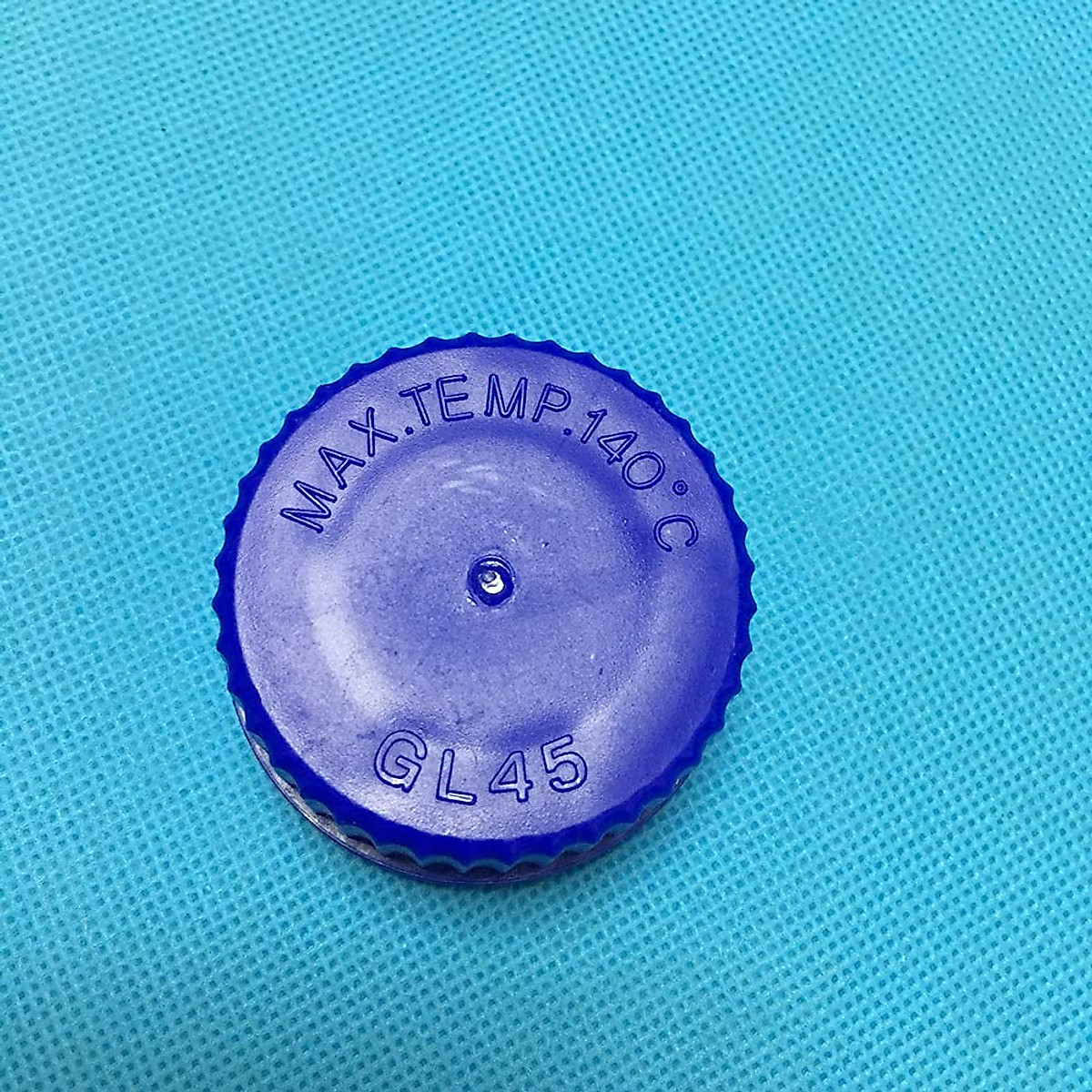 Amber Brown Glass Graduated Acid Reagent Bottle autoclavable with Blue Cap GL45 (500ml)