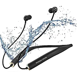 IKXO Neckband Bluetooth Headphones Noise Cancelling Headset with Mic Wireless Earbuds 5.0 CVC 8.0 Waterproof Sport Earphones for Running Driving Working Compatible