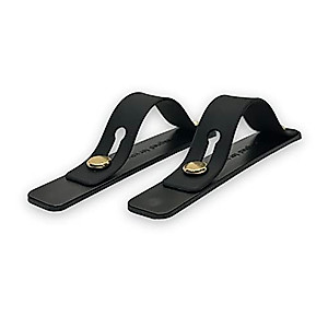 Pack of 2 - Finger Grip Stand/Strap Grip for Phones and Tablets - Phone Holder, Adjustable, Telescopic Phone Finger Strap Stand, Universal Finger Kickstand for Most Smartphones (Black) - LOADstore