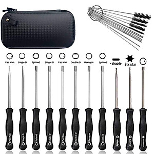 11pcs Carburetor Adjustment Tool + Carrying Case + Cleaning Brush for Common 2 Cycle Carburator Engine - Carburetor Adjustment Tool Set Carburetor Tune up Adjusting Tool
