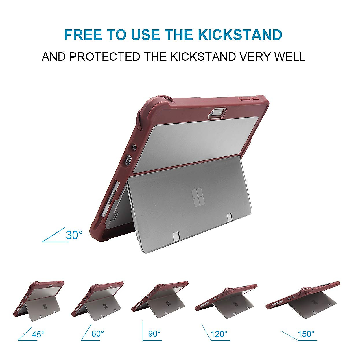 Youtec for Surface Go 3 Case Surface Go 2 Case, Surface Go Case, Shockproof Rugged Folio Surface Go 3/ Go 2/ Go Protective Case Cover Compatible with Microsoft Surface Go 2/ Go 3/ Go 10 inch Tablet