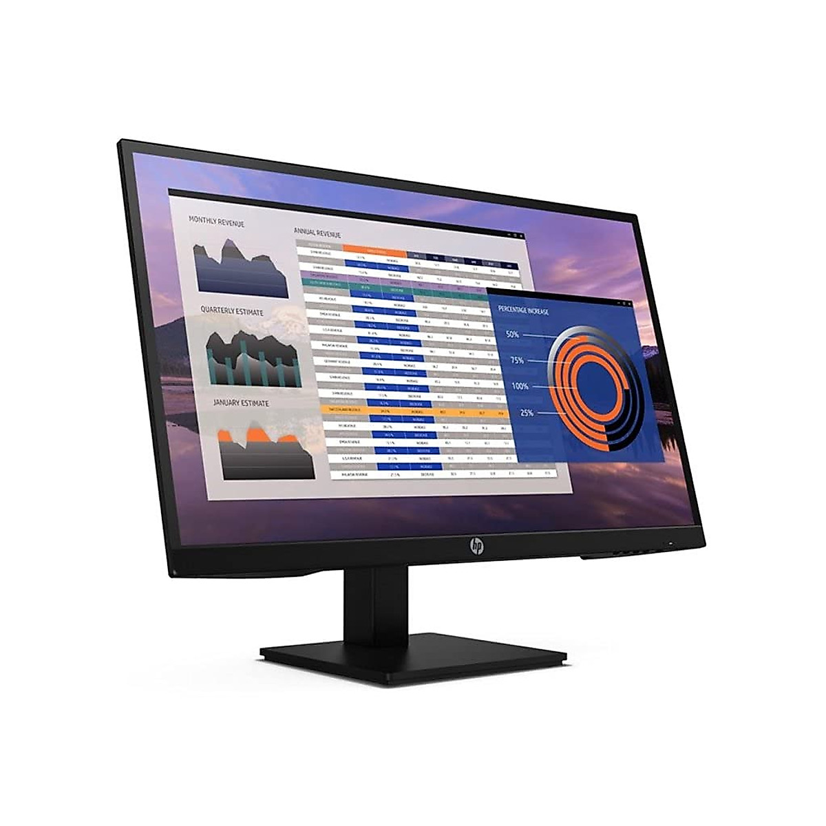 HP P27h 27-Inch G4 FHD (1920 x 1080) IPS Display Monitor 5ms 75hz Refresh Rate with DP HDMI VGA Inbuilt Speaker Low Blue Light Mode Vesa Mount Height Adjustable Mercury-Free Display