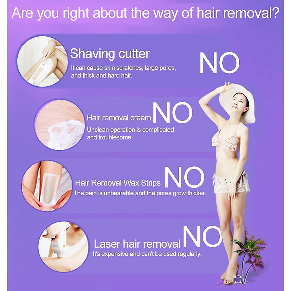 Electric Razor for Women, Nivlan Painless 2 in 1 Wet & Dry Lady Shaver for Women, Portable Waterproof Bikini Trimmer Body Hair Removal for Legs, Underarms, Armpit, Face (Rose Gold)