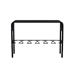 Proman Products Horizon Black Door Entryway Bench, Black, Black