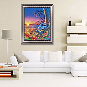 DIY 5D Diamond Painting by Numbers Kits for Adults,16"X12" Stitch Playing Guitar DIY Paintings Crystal Rhinestone Diamond Embroidery Full Drill Cross Stitch Kit Pictures Arts Craft for Home Décor