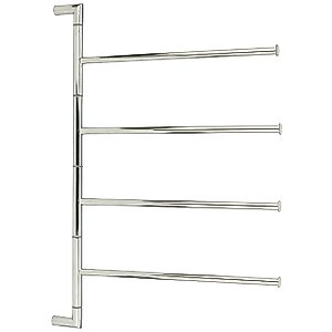 Smedbo SME, STAINLESS STEEL POLISHED FK634 Towel Rail Swing-Arm, 40.7 x 6 x 62.9 cm