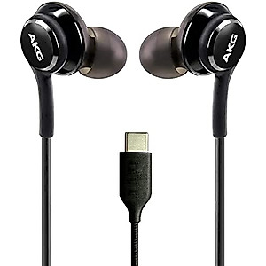 UrbanX OEM 2021 Stereo Headphones for Samsung Galaxy S20 5G Braided Cable with Microphone USB-C Connector (US Version with Warranty)