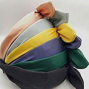 hodooly 1Pcs Knotted Headbands for Women,Turban Headband Wide Headbands Bowknot Hair Band for Women (Black)