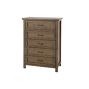 Westwood Design Westfield 5 Drawer Chest Harvest Brown