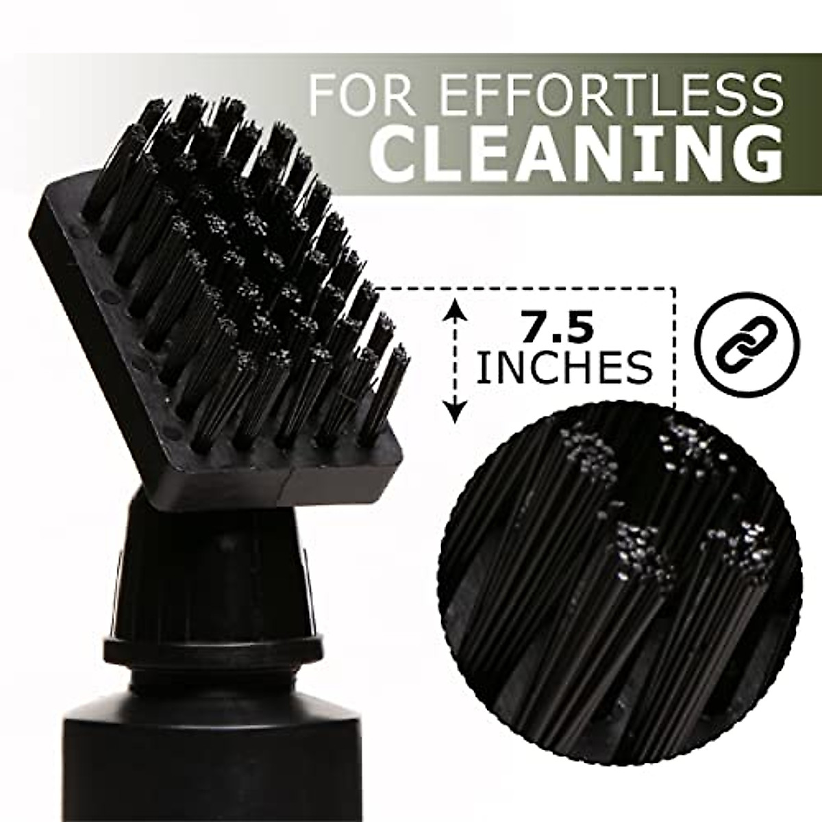 Caddy Splash Golf Water Brush - Retractable Brush with Nylon-Bristles Head - Wide Cleaning Coverage - Anti-Leak Reservoir Tube - Squeeze Bottle for Easy Cleaning - 7.5 Inches, Holds 4 Ounces of Water