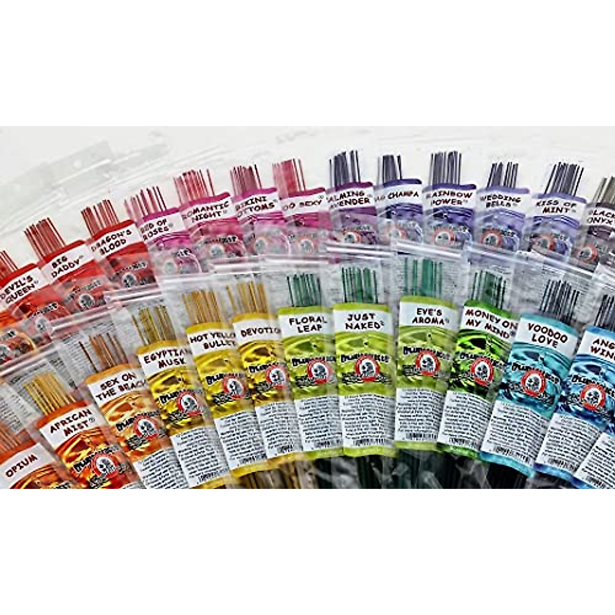 Blunteffects Incense - 12 Scents Variety Pack 12 Sticks Each - 11" 144 Total Sticks - 300grams