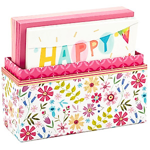 Hallmark Pack of 30 Assorted Boxed Greeting Cards, Good Vibes—Birthday, Thinking of You, Thank You , Blank Cards