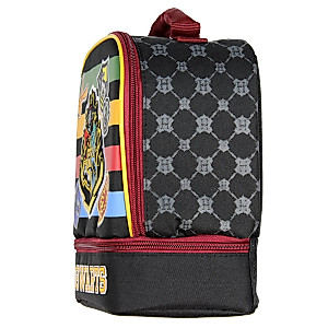 AI ACCESSORY INNOVATIONS Harry Potter Lunch Box Kit Dual Compartment Insulated Hogwarts Crest