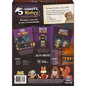 5-Minute Mystery The Museum of Everything Game, for Adults and Kids Ages 8 and up, by SpinMaster
