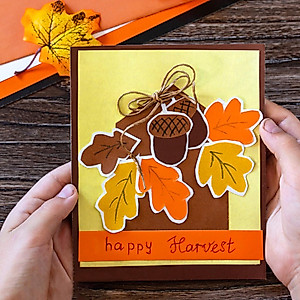 50 Sheets Orange Cardstock 8.5 x 11, 250gsm/92lb Orange Paper Thick Paper Cardstock Paper for Crafts, Christmas Cards Making, Invitations, Printing, Drawing, Scrapbook Supplies