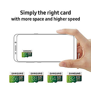 SAMSUNG (MB-ME32GA/AM) 32GB 95MB/s (U1) microSDHC EVO Select Memory Card with Full-Size Adapter