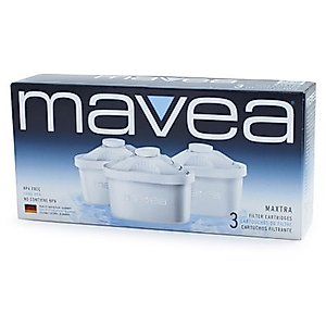 MAVEA Maxtra Replacement Filter for MAVEA Water Filtration Pitcher, 3-Pack, White